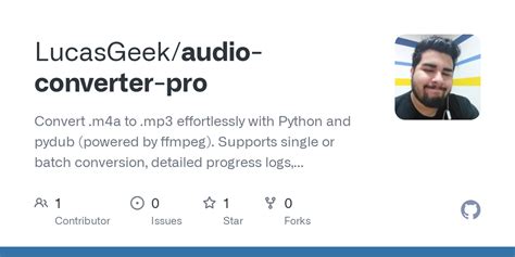 Github Lucasgeekaudio Converter Pro Convert M4a To Mp3