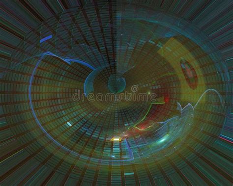 Abstract Digital Fractal Fantasy Design Banner Rendering Scientific Explosion Stock Image
