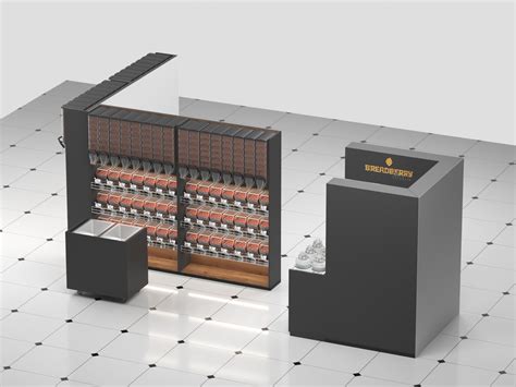 Nuts Snack Food Display Showcase Custom Nuts Indoor Store Furniture