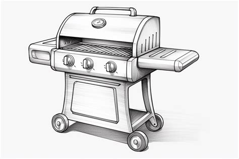 How To Draw A Grill Yonderoo