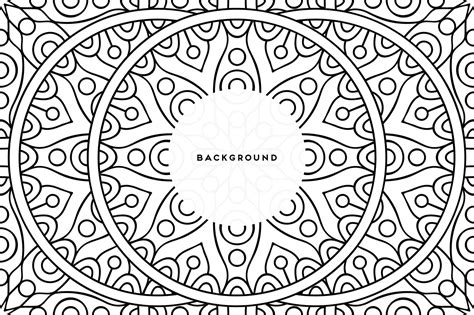 Premium Vector Ornamental Background With Geometric Circular Design