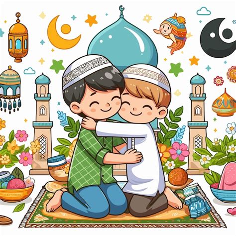 Premium Vector Clip Art Eid Mubarak Modern Design Eid Ul Fitr And Eid Ul Adha Vector Illustration