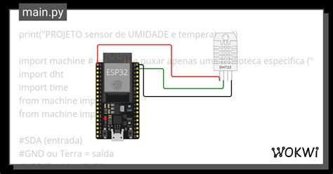 Dth22 Primeiro Projeto Wokwi Esp32 Stm32 Arduino Simulator