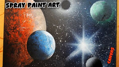 Spray Paint Space Painting At Florence Kovar Blog