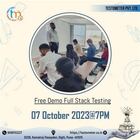 Dont Miss The Free Demo Session Today For Full Stack Tester 07 October At 7 00 Pm