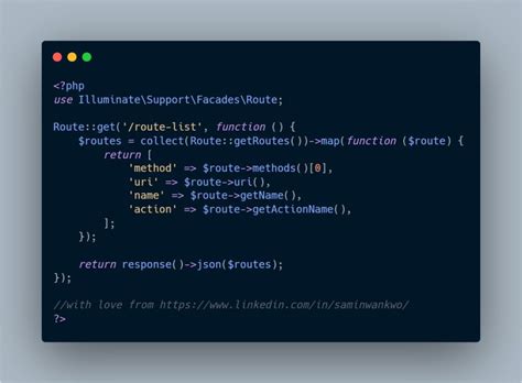 Samuel Nwankwo On Linkedin Laravel Php Webdevelopment Codingtips