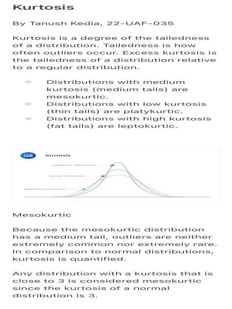 kurtosis pdf