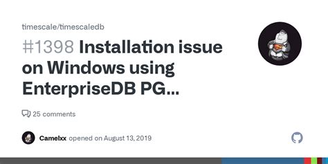 Installation Issue On Windows Using Enterprisedb Pg Version · Issue