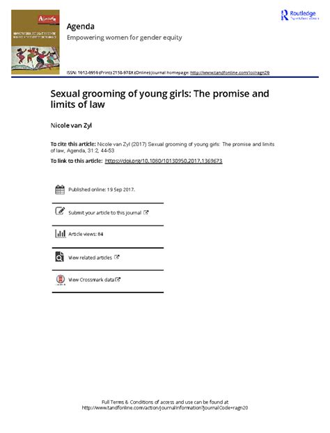 Case Law Insights For Mooting Preparation A Focus On Sexual Grooming