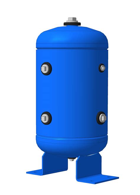 立式压缩空气接收器15l Step 模型图纸下载 懒石网