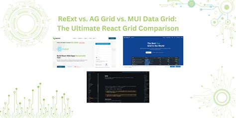 Reext Vs Ag Grid Vs Mui Best React Grid Library Compared