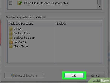 3 Ways To Add A Folder To The Windows 7 File Index WikiHow Tech