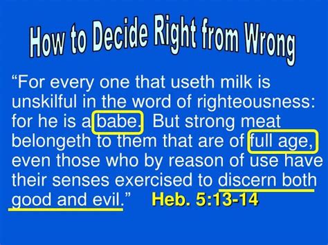 PPT How To Decide Right From Wrong PowerPoint Presentation Free Download ID 3070511