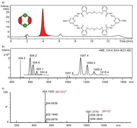 Lcms And Hrms Analysis Of The 22 Macrocycle With Ethyleneglycol Linker
