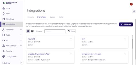Managing Engine Pools