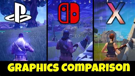 Fortnite Nintendo Switch Vs Ps4 Vs Iphone X • Graphics Comparison