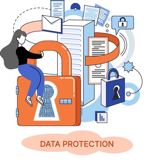 Premium Vector Data Protection Privacy Internet Security Secure Data Management Protect Data