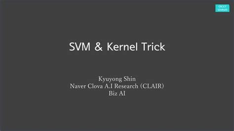 Svm Support Vector Machine And Kernel Pdf