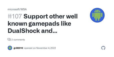 Support Other Well Known Gamepads Like Dualshock And Dualsense · Issue 107 · Microsoftwsa · Github