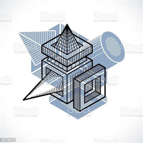기하학적 수치를 사용하여 만든 추상 벡터 등대 치수 셰이프 0명에 대한 스톡 벡터 아트 및 기타 이미지 0명 2차 도형 3차원 형태 Istock
