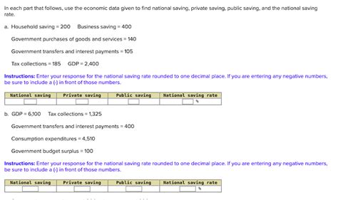 solved in each part that follows use the economic data