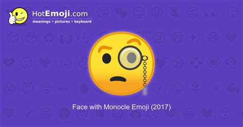 🧐 Face With Monocle Emoji Meaning With Pictures From A To Z