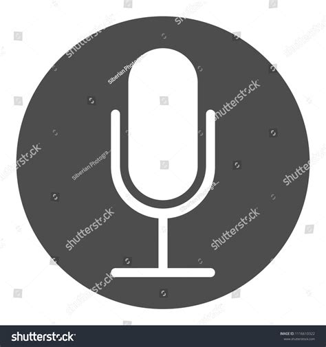 Retro Microphone Circle Record Button Vector Stock Vector Royalty Free Shutterstock