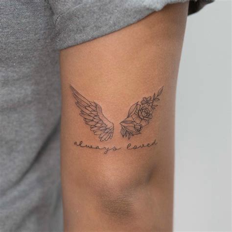 22 Amazing Small Angel Wing Tattoos For 2024