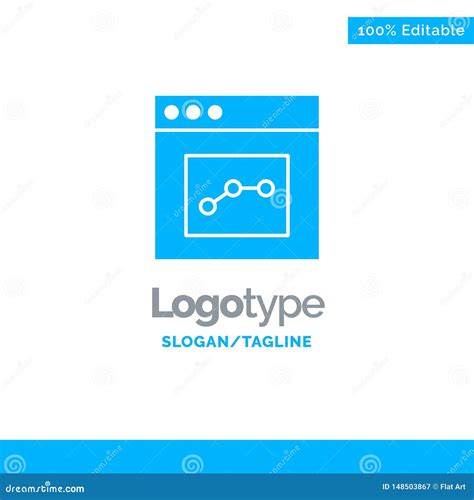Analytics Communication Interface User Blue Solid Logo Template