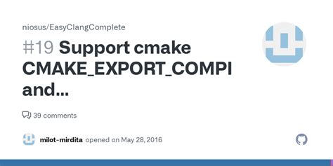 Support Cmake Cmakeexportcompilecommands And Compilecommandsjson