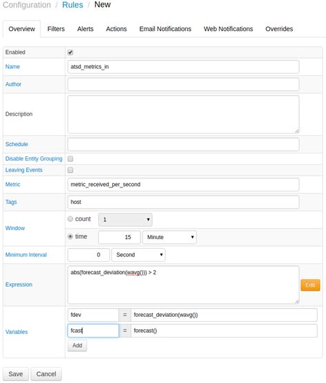 Monitoring Metrics Using Rule Engine Axibase Time Series Database Atsd