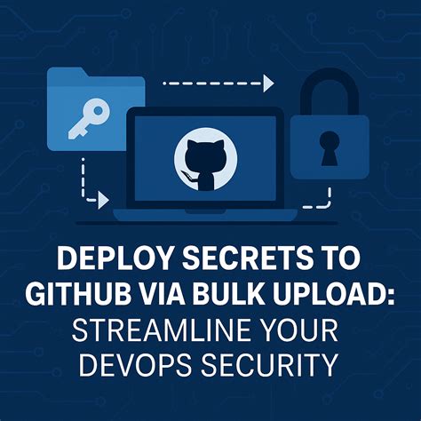 Deploy Secrets To Github Via Bulk Upload Streamline Your Devops Security Wellytonian