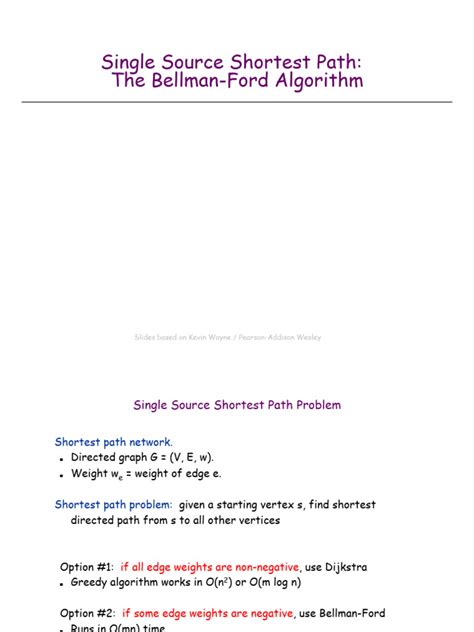 Bellman Ford Pdf Graph Theory Computational Complexity Theory