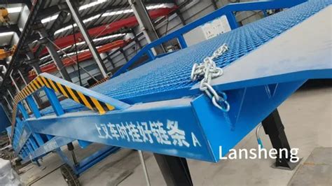 lansheng 15ton mobile dock ramp loading dock ramp mobile load ramp