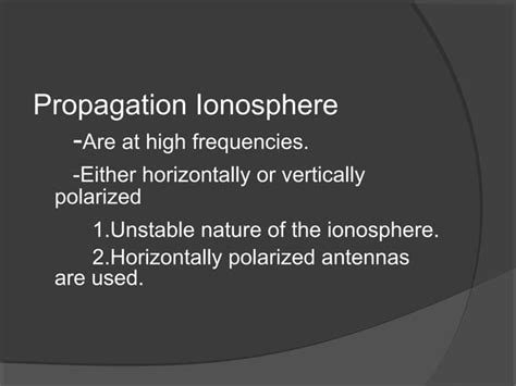 Radio Wave Propagation Presentations PPT Computer Networking Computing