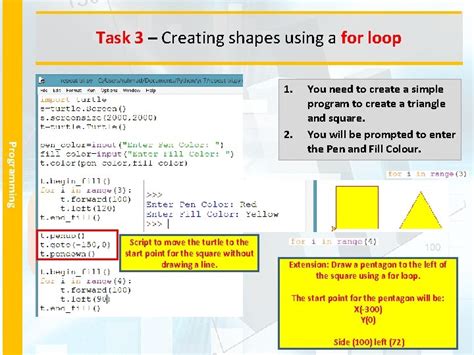 Programming Python Programming Lesson 1 Python Turtle