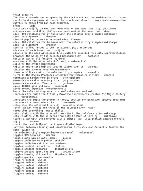 Age Of Wonders 4 Cheats Pdf Game Design Gaming