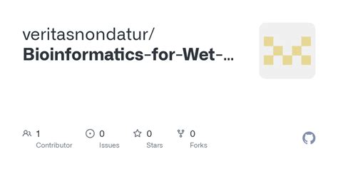 GitHub Veritasnondatur Bioinformatics For Wet Lab Scientists Practical Application In