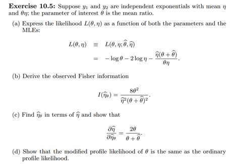 Solved Exercise 10 5 Suppose Y1 And Y2 Are Independent Chegg Com