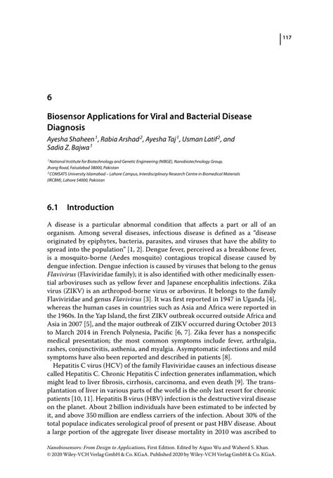 Pdf Biosensor Applications For Viral And Bacterial Disease Diagnosis