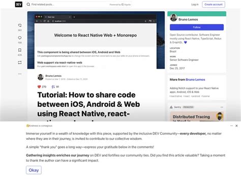 React Native Web Monorepo By Brunolemos A Create React App Template Built At Lightspeed