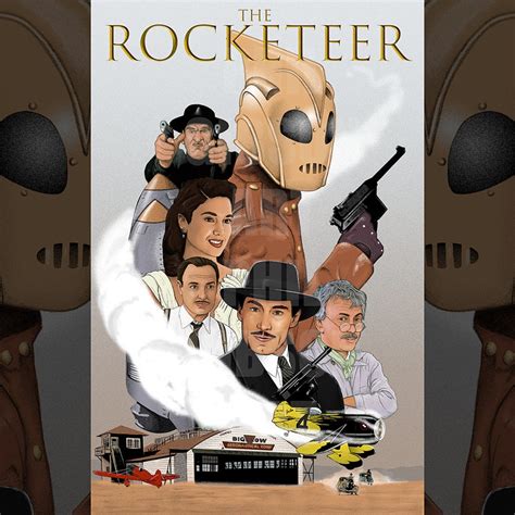Original Like In The Comic Books Art Print Poster The Rocketeer Art