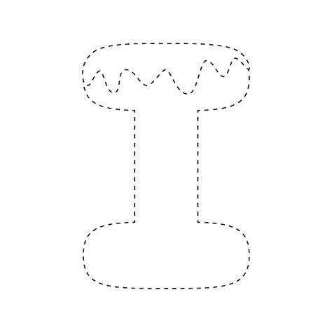 아이들을 위한 편지 I 추적 워크시트 프리미엄 벡터