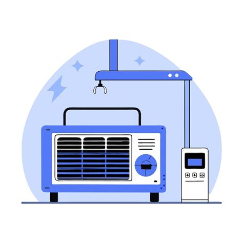 전기 기계 개념 일러스트레이션 프리미엄 벡터