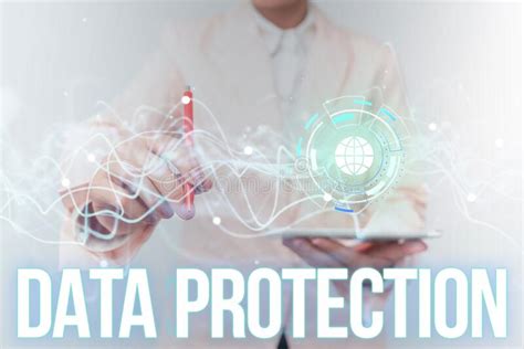Hand Writing Sign Data Protection Concept Meaning Protect Ip Addresses