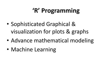 Introduction To R Programming Languagepptx