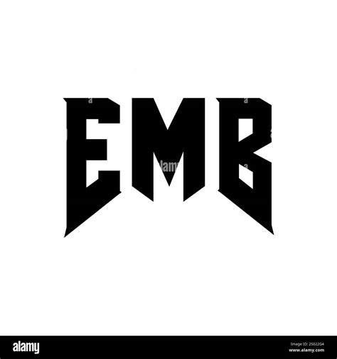 Emb Letter Logo Design For Technology Company Emb Logo Design Black