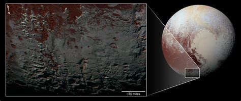 Plutos Methane Snowcaps On The Edge Of Darkness Context Nasa Jet