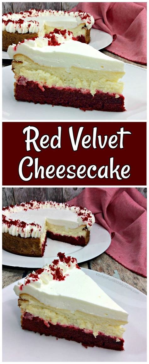 Red Velvet Cheesecake Recipe Redvelvet Cheesecake Baking Yummy