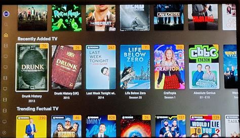 One Row Recently Added Tv Doesnt Show Metadata Above It On The Home